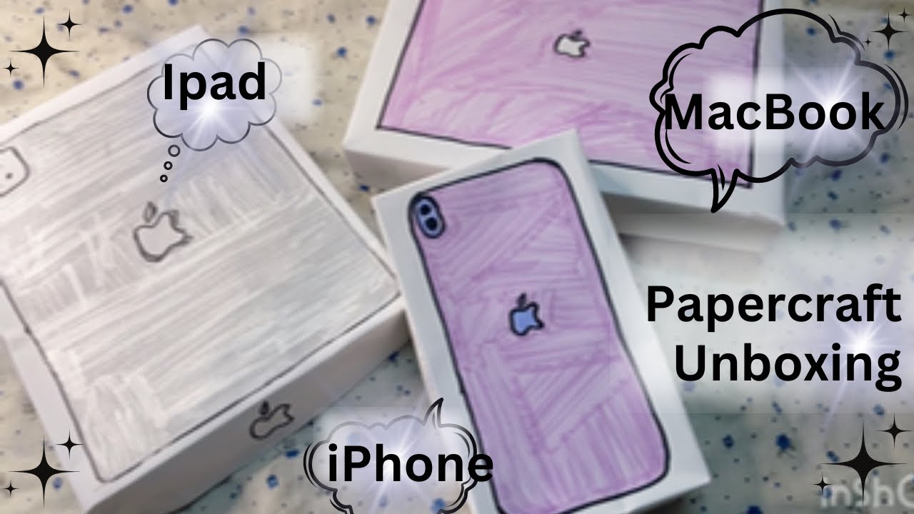 [💸paper diy💸] iPhone 16 , iPad Pro and MacBook unboxing! | asmr ...