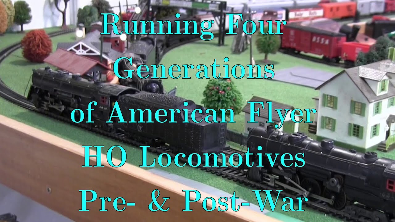 Running Four American Flyer Engines at Once on My HO Layout - Double ...