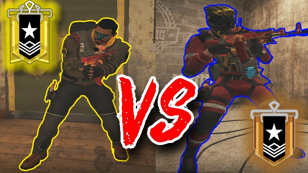 Gold VS Bronze 1v1.. (Rainbow Six Siege) - YouTube