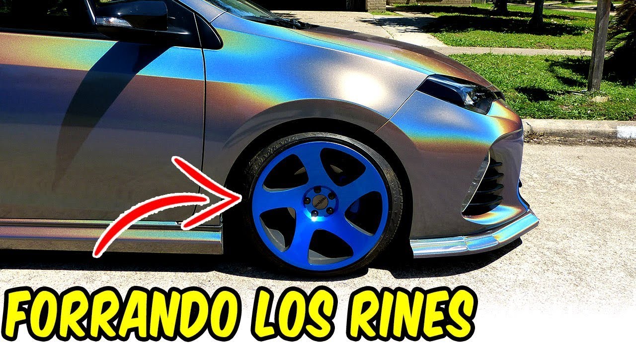 Forro Azul Rines Rotiform 😮 ADIÓS Rines Negros !! - YouTube
