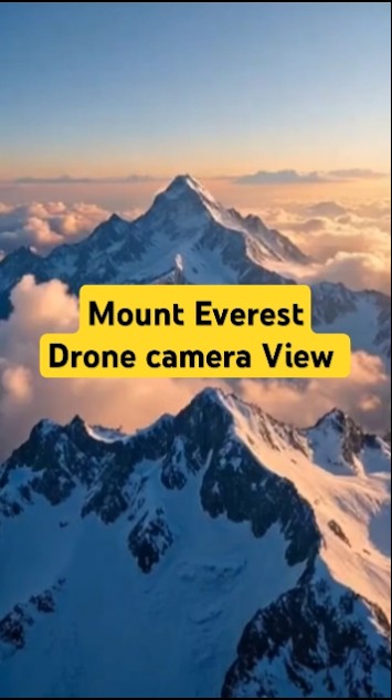 Epic Aerial View of Mount Everest! 🏔️ | Stunning Drone Footage in 4K # ...