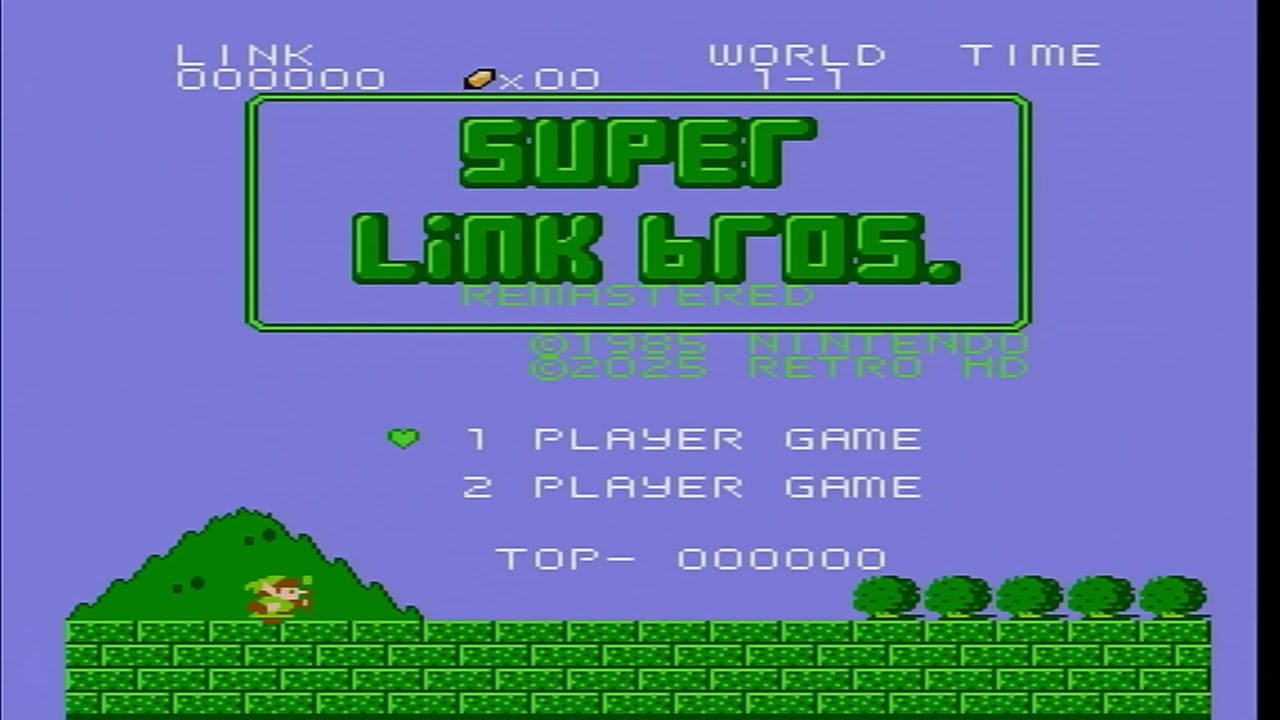 Super Link Bros. Remastered (NES Hack) Gameplay - YouTube