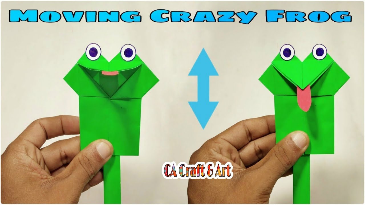 Make a Moving Crazy Frog | Easy Moving Paper Toys | Craft for Kid's ...