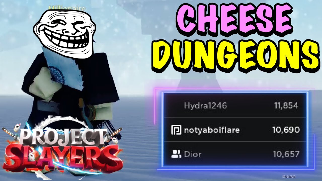 How To Cheese Dungeons In Project Slayers!! - YouTube