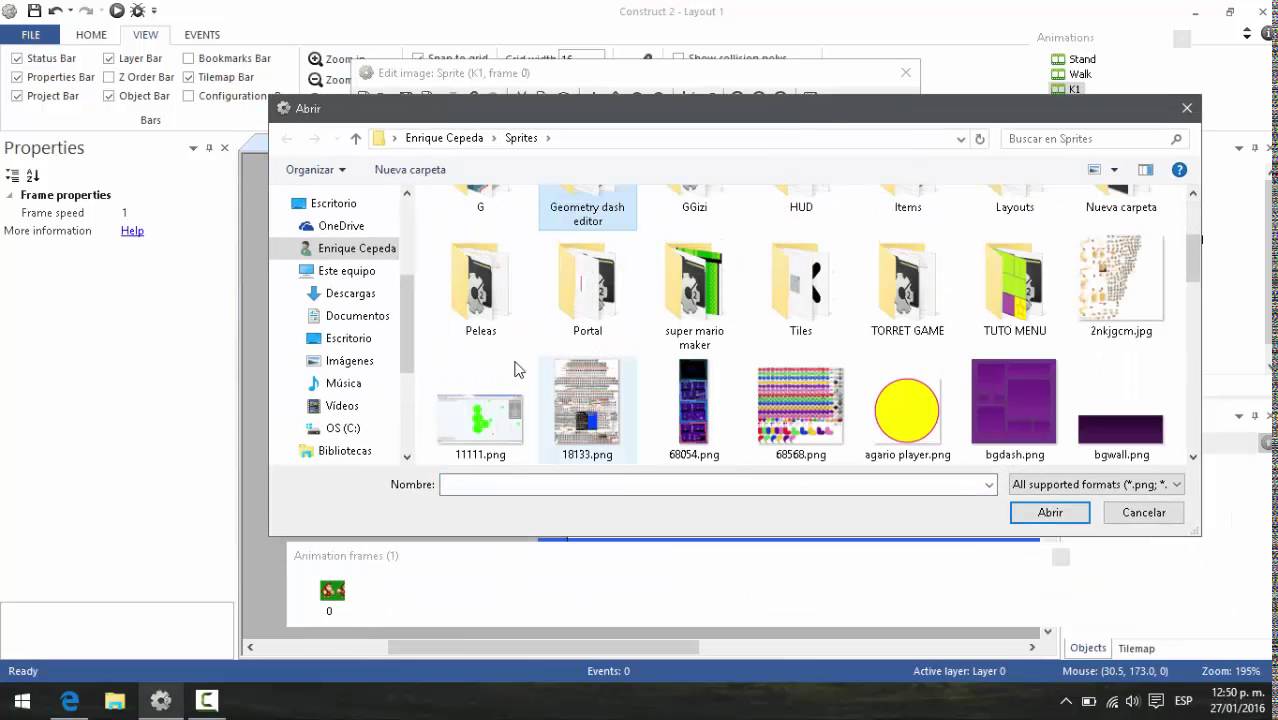 Tutoriales construct 2 Tutorial de peleas!!!!! Estilo Smash Bros! Pte2 Animaciones y eventos ...