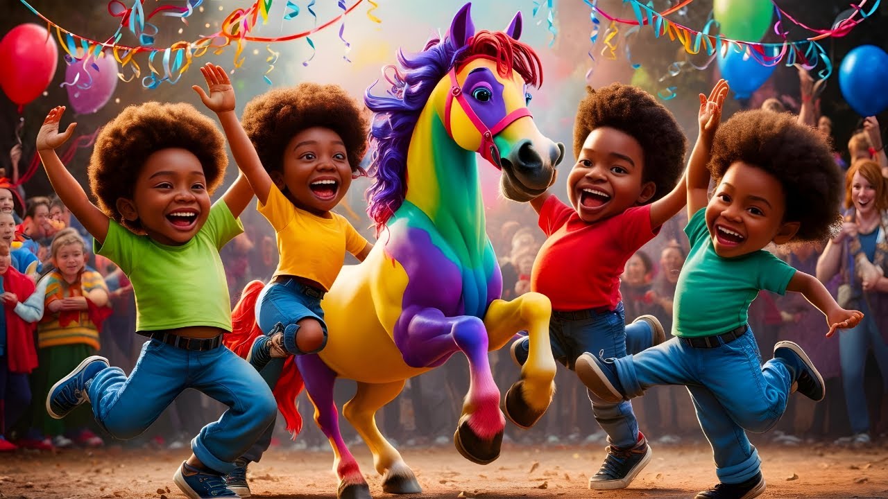ghoda Dhoom Machaye 🎠 Magical Dancing Horse & Kids Fun Adventure ryhmes ...