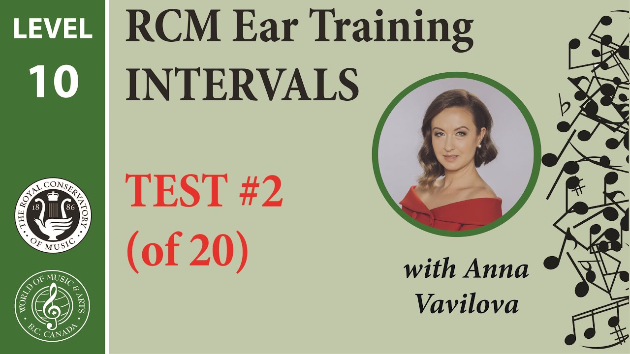 Gr.10 RCM Ear Training, Intervals: TEST 2 (of 20) - YouTube