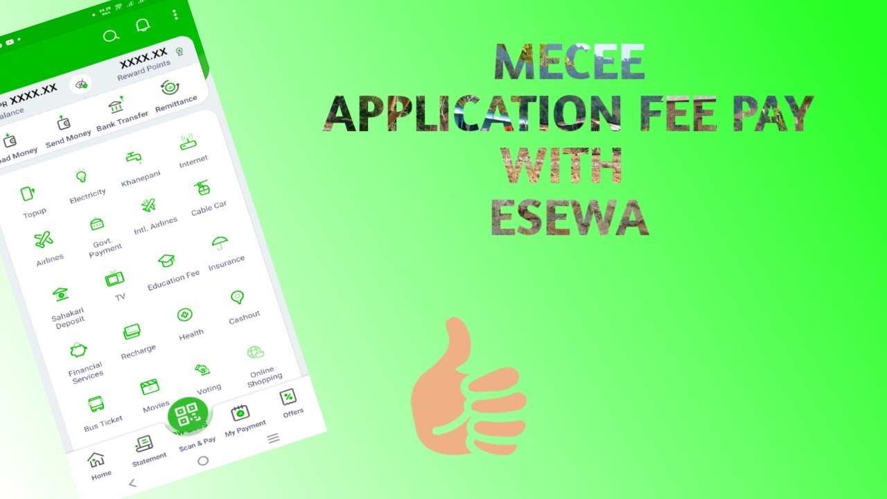 How to pay MECEE -BL Application Form fee with esewa easily | esewa ...