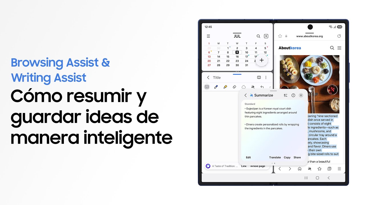 Cómo utilizar Browsing Assist | Galaxy AI | Galaxy Z Fold7 | Samsung - YouTube