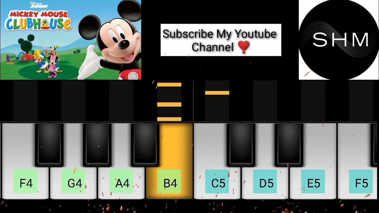 Mickey Mouse Clubhouse - Hot Dog Dance Song | Easy Piano Tutorial ...