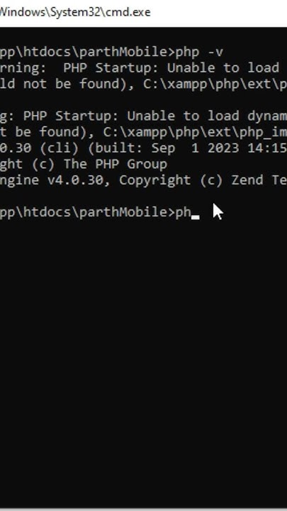 How to check php Version Using Command Line or Manually in Windows .php version check. - YouTube