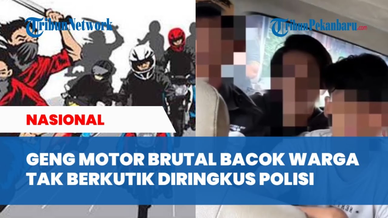 Geng Motor Bacok Warga di Tasik Tak Berkutik Diringkus Polisi, 4 Orang ...