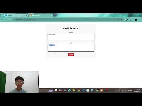 Tugas 2 demo program Enkripsi dan Dekripsi menggunakan algoritma Caesar Cipher - YouTube
