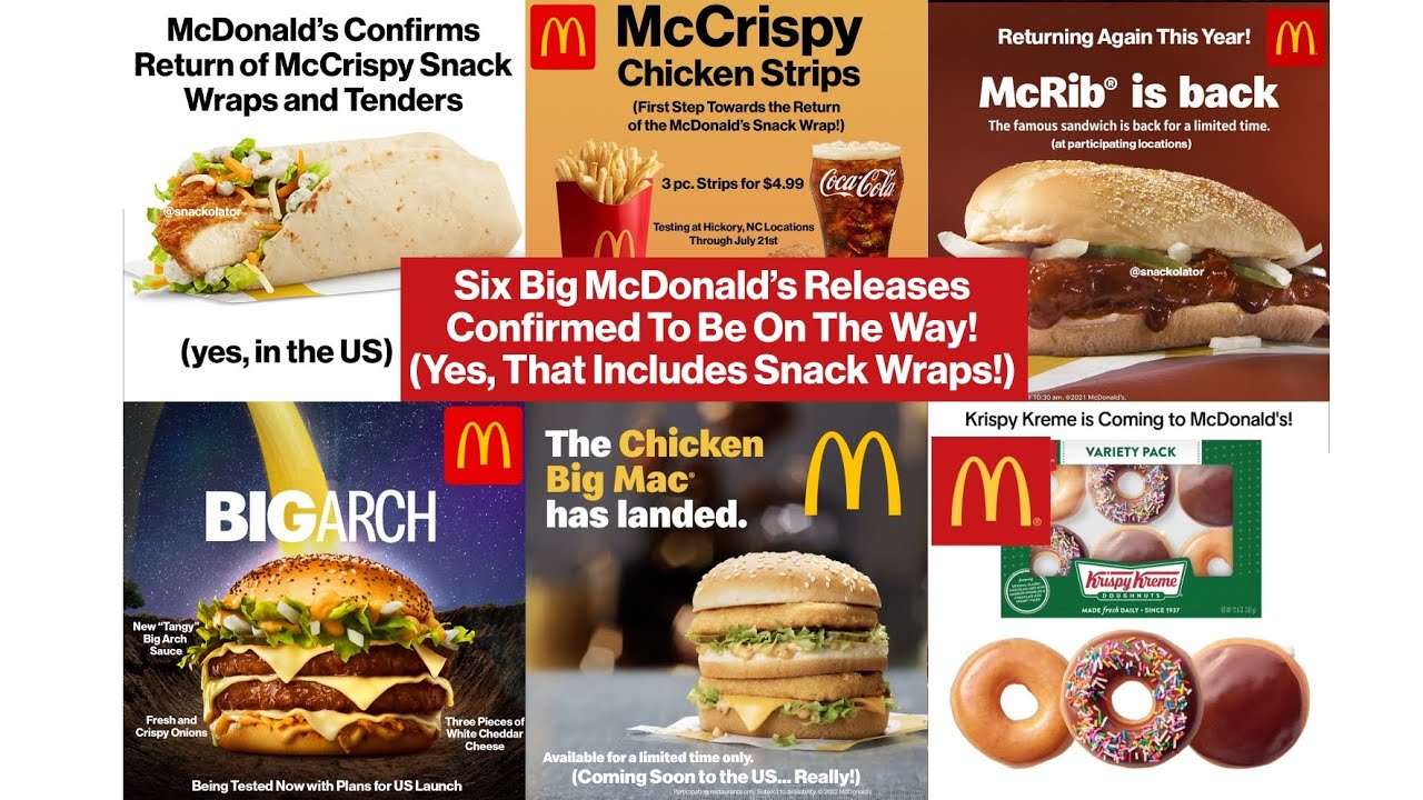 Six Big McDonald's Menu Releases Confirmed to Be on the Way (Yes, Snack ...