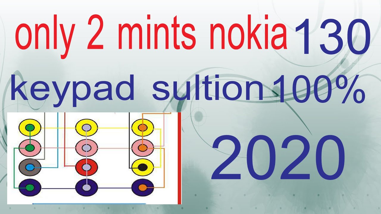 nokia 130 keypad solution 123 not working - YouTube
