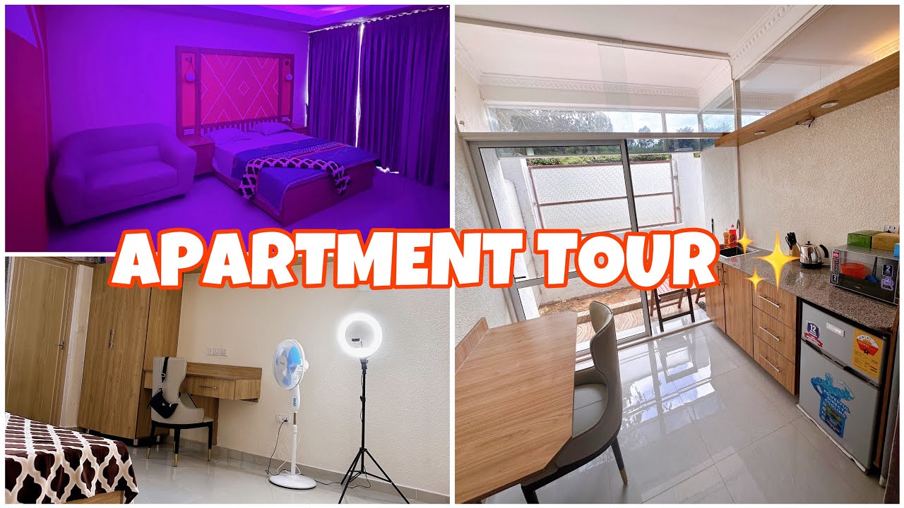 A Tour of my studio apartment in RWANDA 🇷🇼/ South Sudanese YouTuber ...