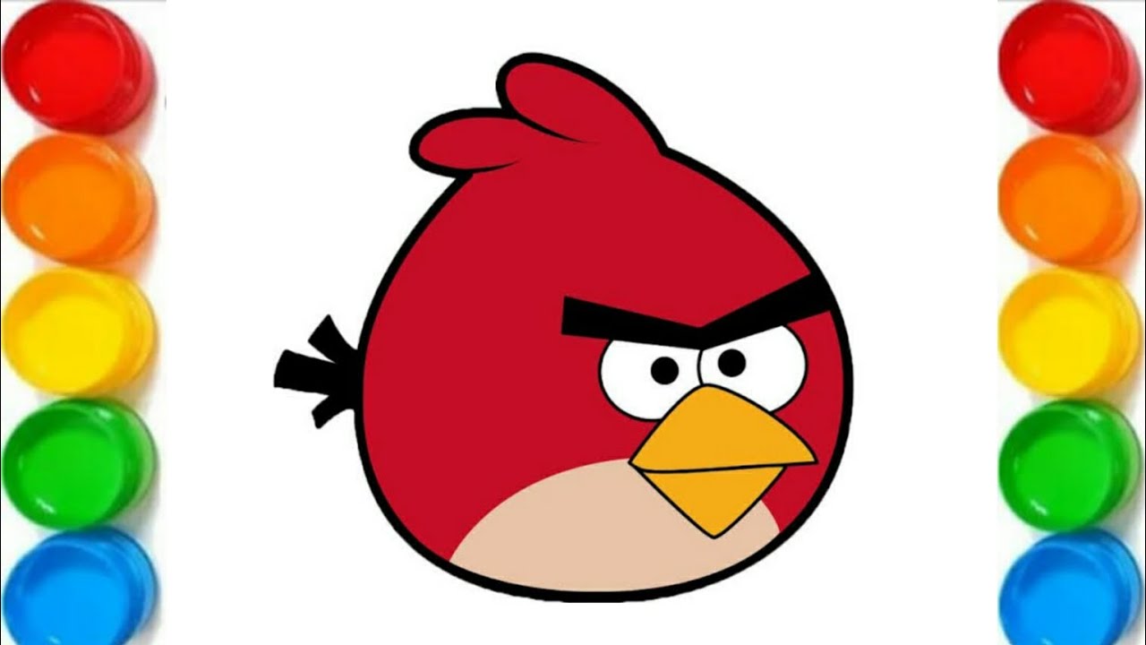 How to draw a cute angry bird/Как нарисовать милую злую птичку #drawing ...
