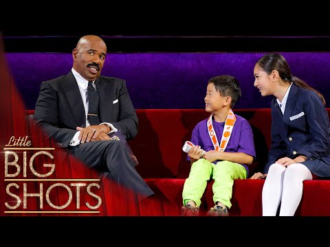 Steve Harvey meets the 8-Year-Old acrobat raised in a temple!