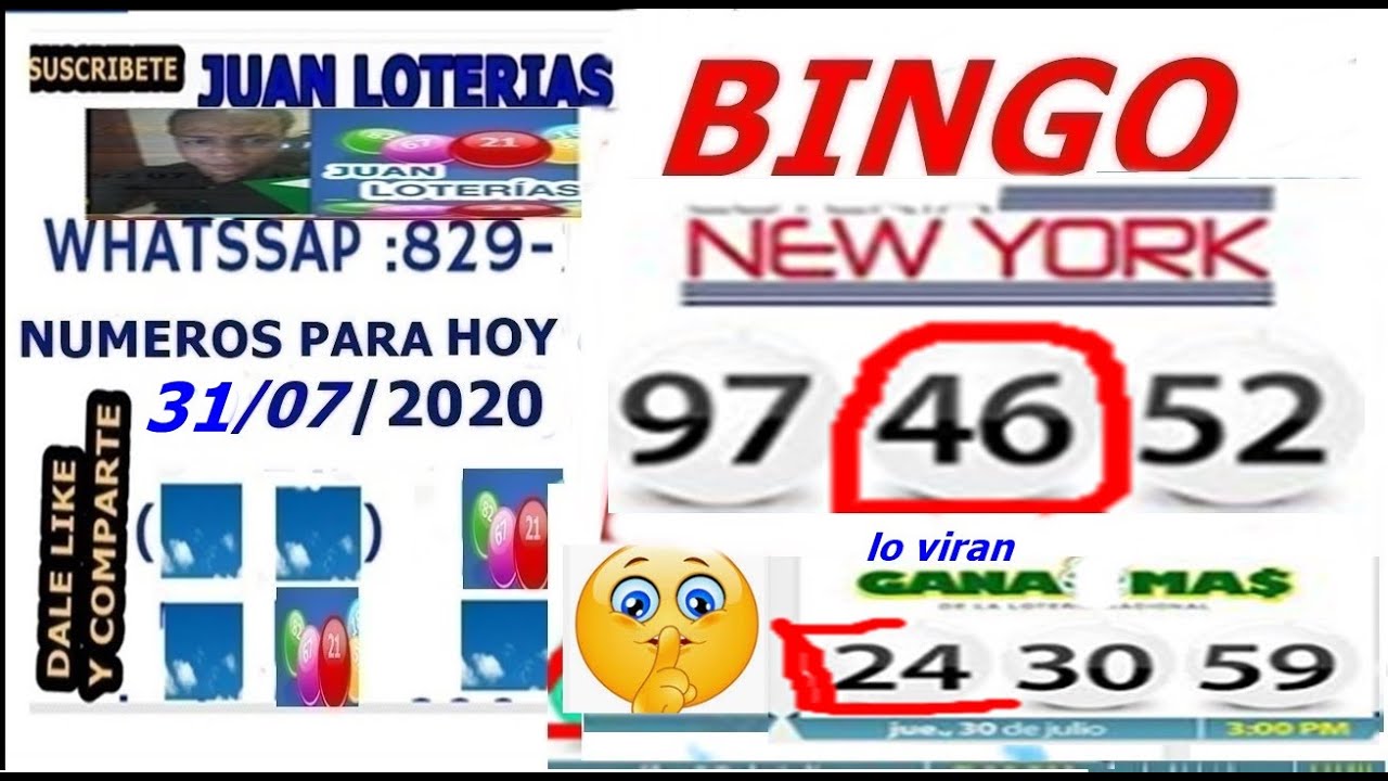 NÚMEROS PARA HOY 31/07/20 DE JULIO PARA TODAS LAS LOTERÍAS..!! Números ...
