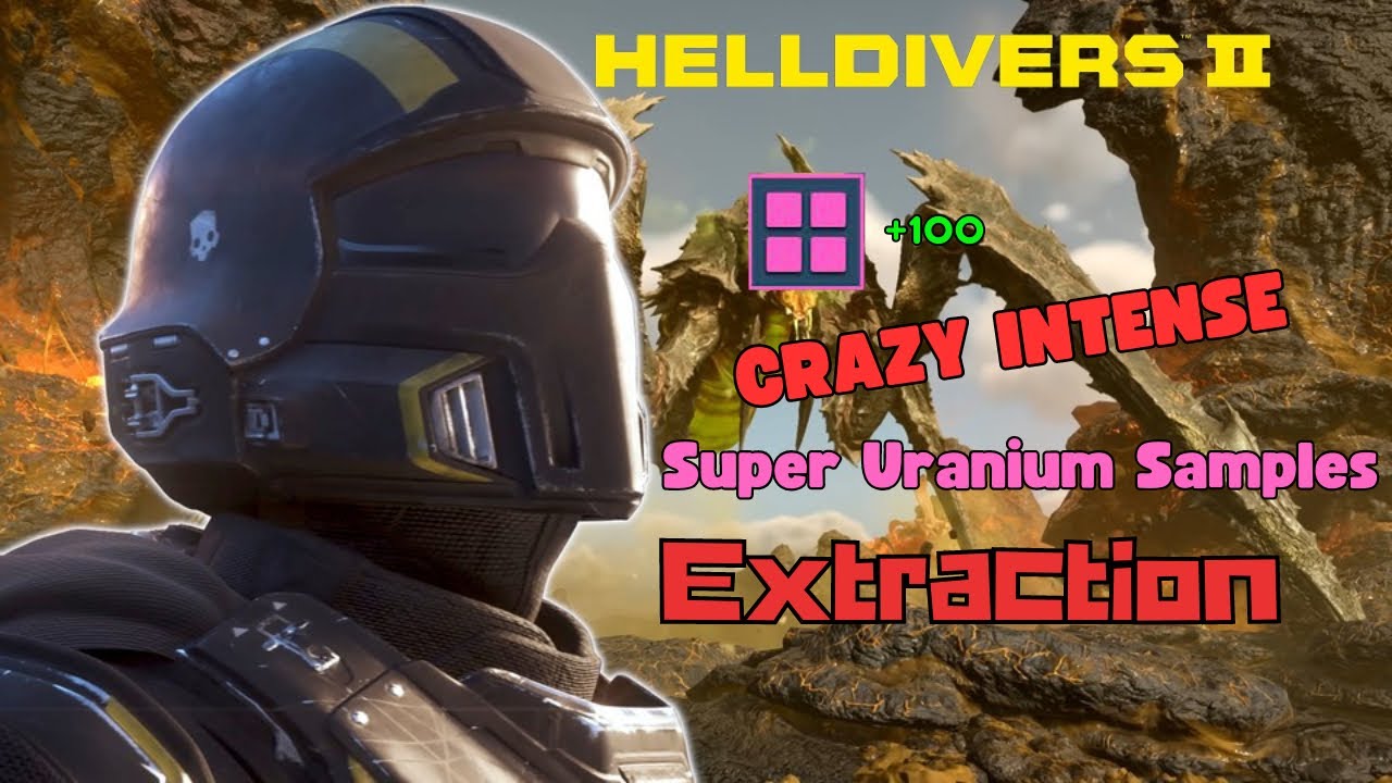 Helldivers 2 Crazy Intense Super Uranium Extraction *Helldive Difficulty* - YouTube