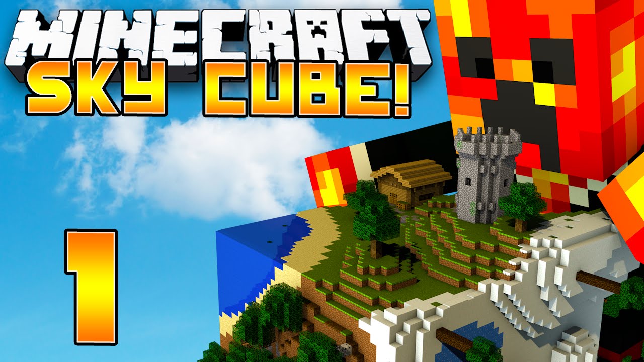 Minecraft Sky Cube - EPIC NEW CHALLENGES! - (1) Minecraft 1.8 ...