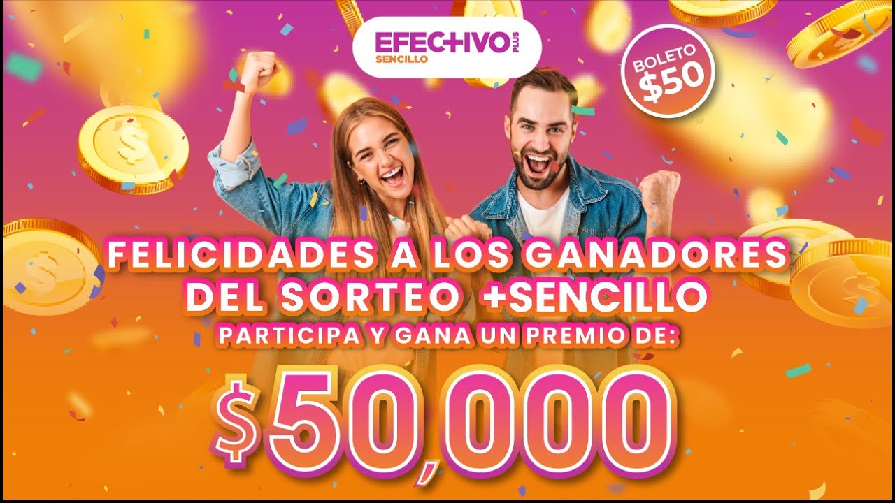🤩 24º Sorteo Tec Efectivo Plus | Sencillo - YouTube