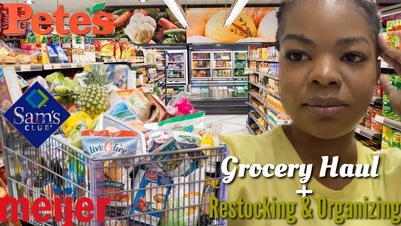 VLOG | Come grocery shopping with me | Restocking & organizing |Huge ...