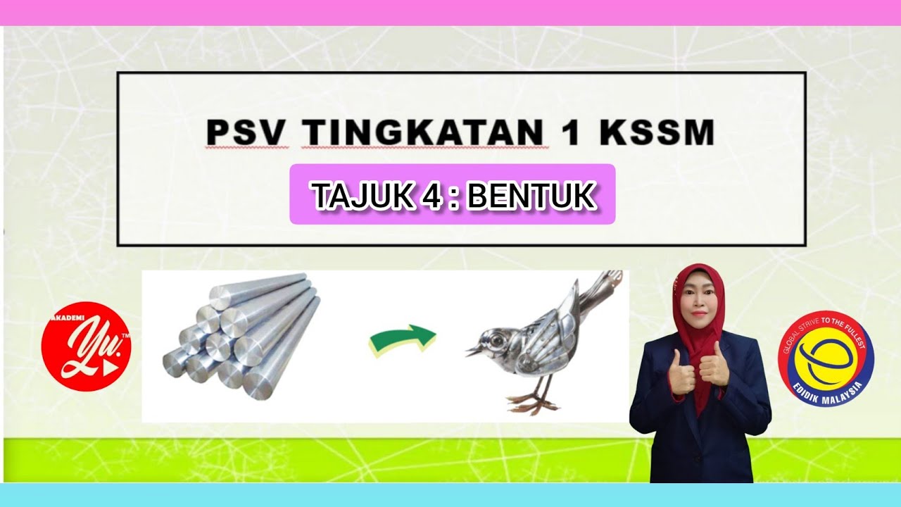 PSV TING 1 KSSM. Tajuk 4 : BENTUK - YouTube