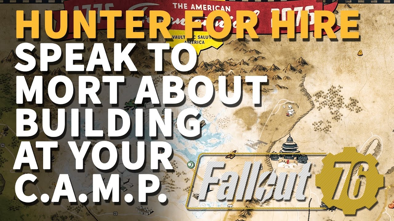 Speak to Mort about building at your C.A.M.P. Fallout 76 Wastelanders ...