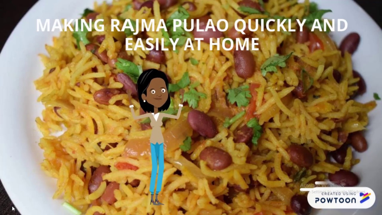Making Rajma Pualo/Kidney Beans Pulao/Rajma Biryani Quickly and Easily ...