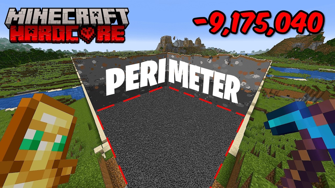 My First Perimeter Ever In Hardcore Minecraft - YouTube