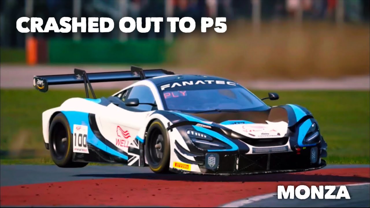 Monza sim racing: Crashed Out to P5 - YouTube