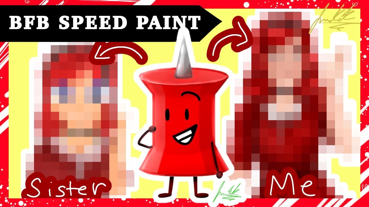BFB Pin Drawing Collab (ft. Rayna) - BFB Speed Paint - YouTube