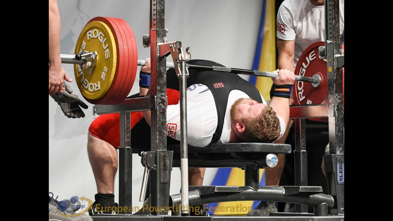 Marek Novák - národní rekord v benčpresu RAW - 255 kg - YouTube