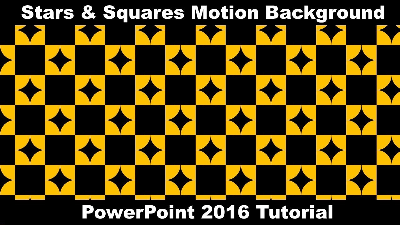 Squares and Stars Animated Background Animation in PowerPoint The Teacher