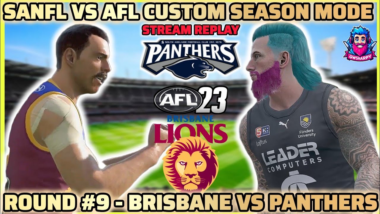 AFL23 CUSTOM SEASON MODE | ROUND 9 BRISBANE LIONS VS SOUTH ADELAIDE | # ...