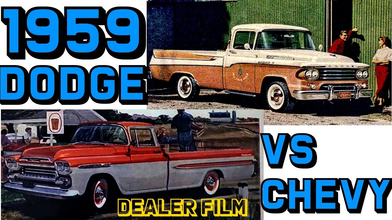 1959 Dodge vs Chevy TRUCKS! Dodge has the MOST? - YouTube