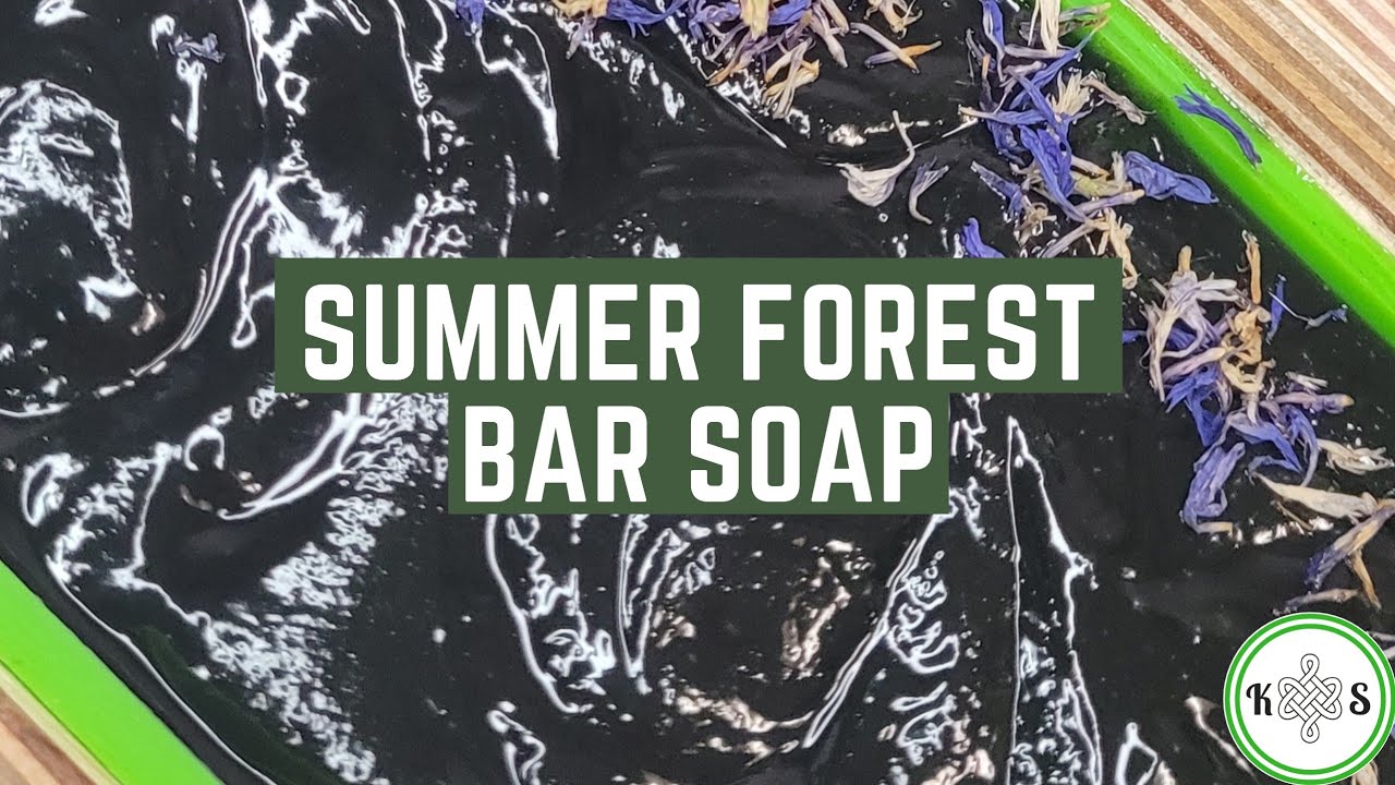 Making Sumer Forest Bar Soap - Cold Process Soap Making with Activated ...