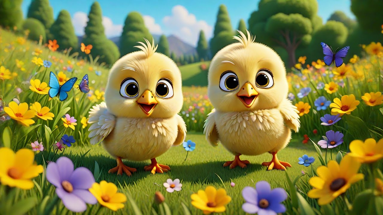 Seven Little Chicks Chirp and Peep | Cute Chick Song for Kids | Nursery ...