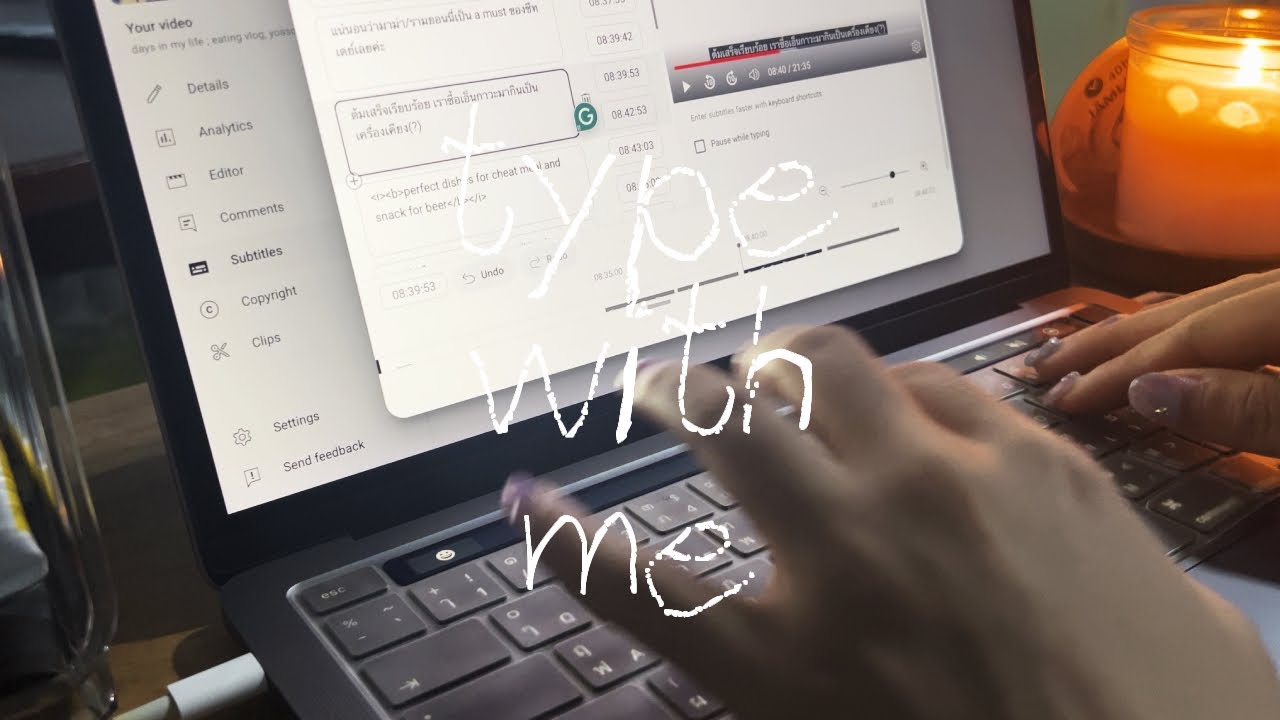 type with me l typing asmr, no talking, no music, macbook keyboard ...