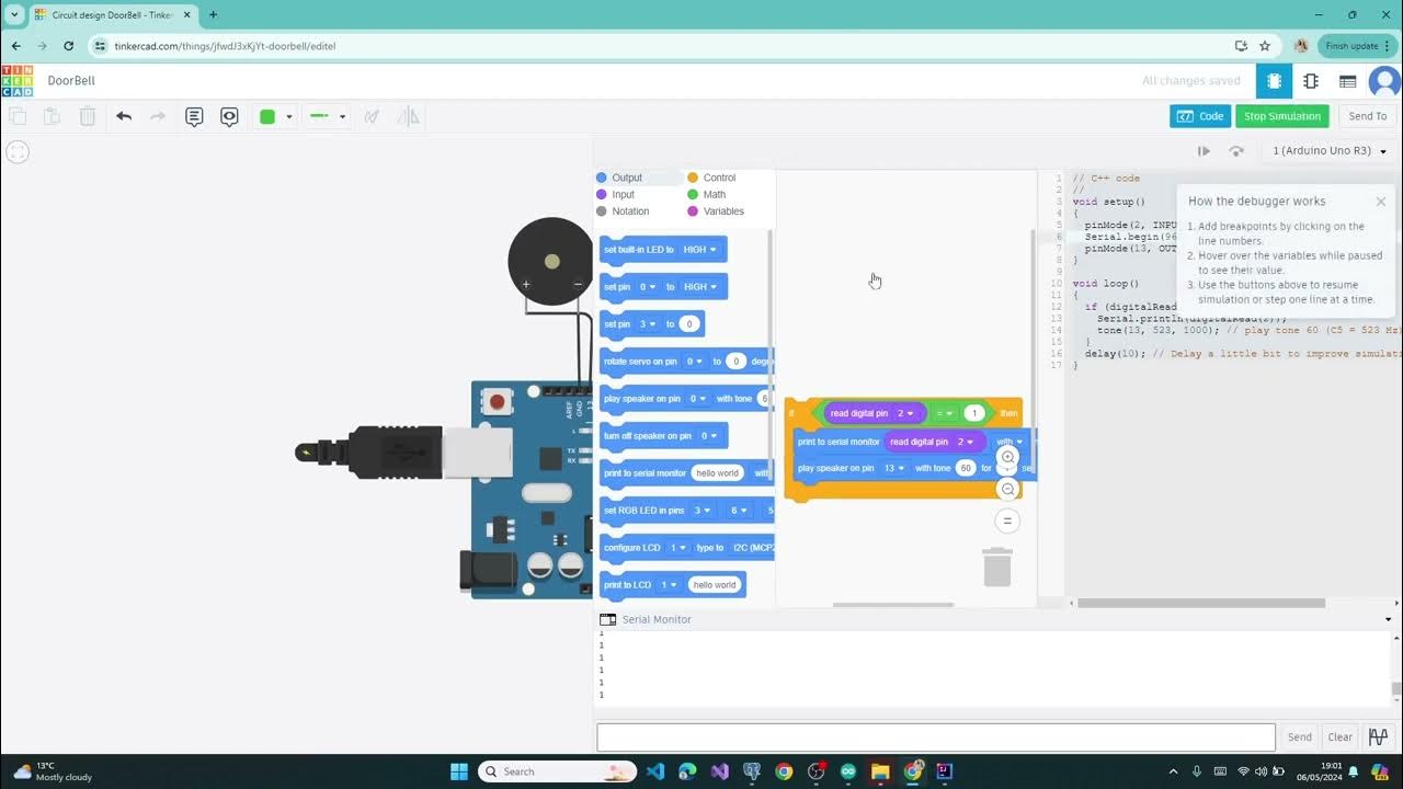 Part 11.1:DIY Doorbell Project for Kids Using Tinkercad and Arduino Uno | #ArduinoProjects - YouTube