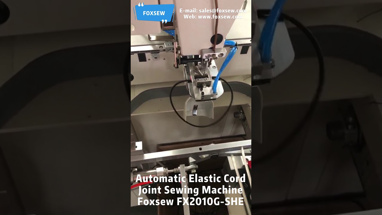 Automatic Elastic Cord Joining Sewing Machine - YouTube