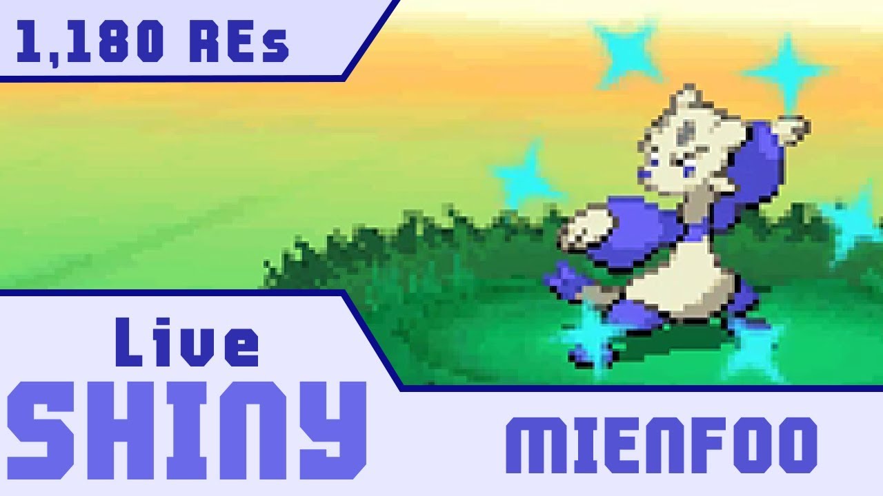 [DTQ #5] Live Shiny Mienfoo in 1,180 REs! • Pokemon W2 - YouTube