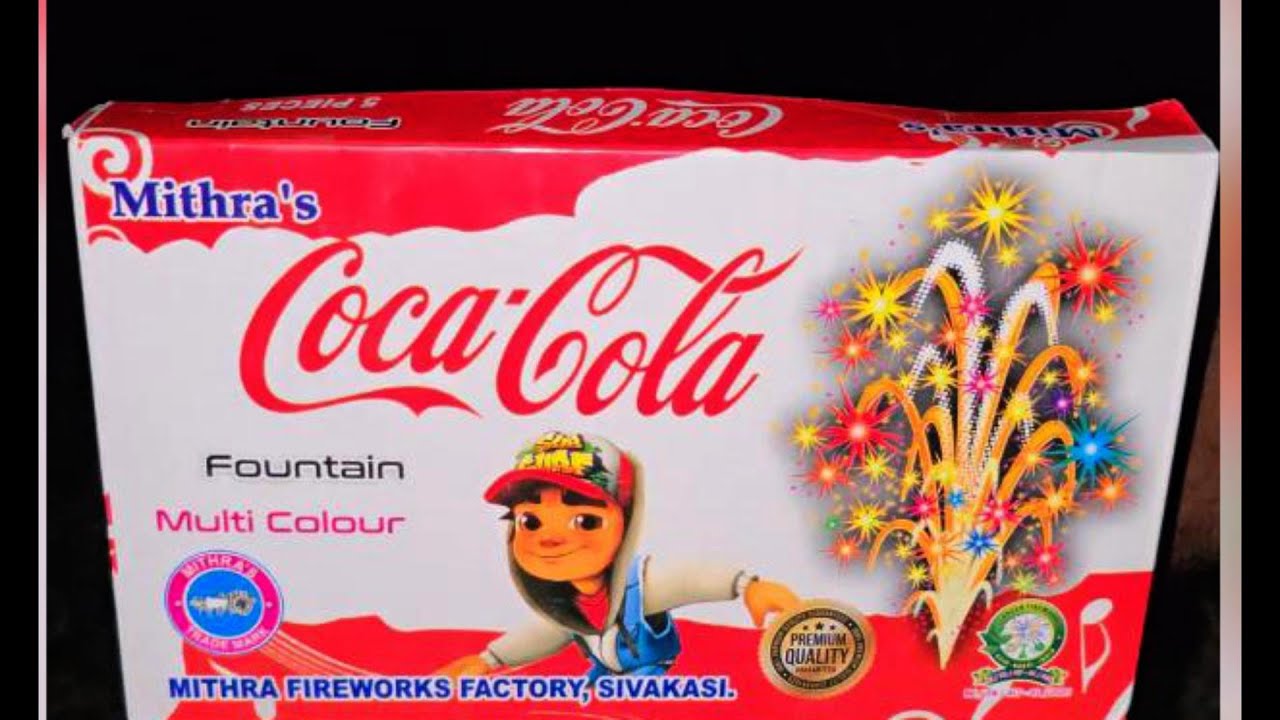 Coca Cola Multi Colour Fountain - Diwali 2024 Fireworks | Online ...