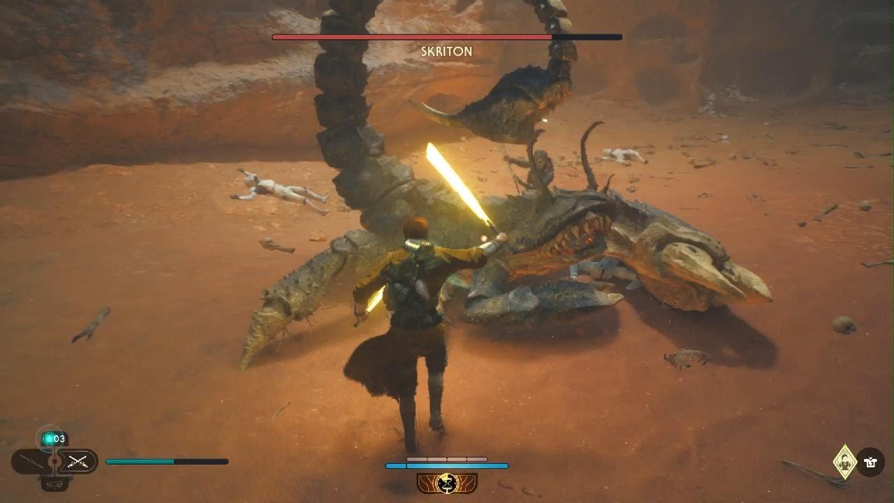 STAR WARS Jedi: Survivor | Skriton Scorpion BOSS FIGHT Gameplay | Jedi ...