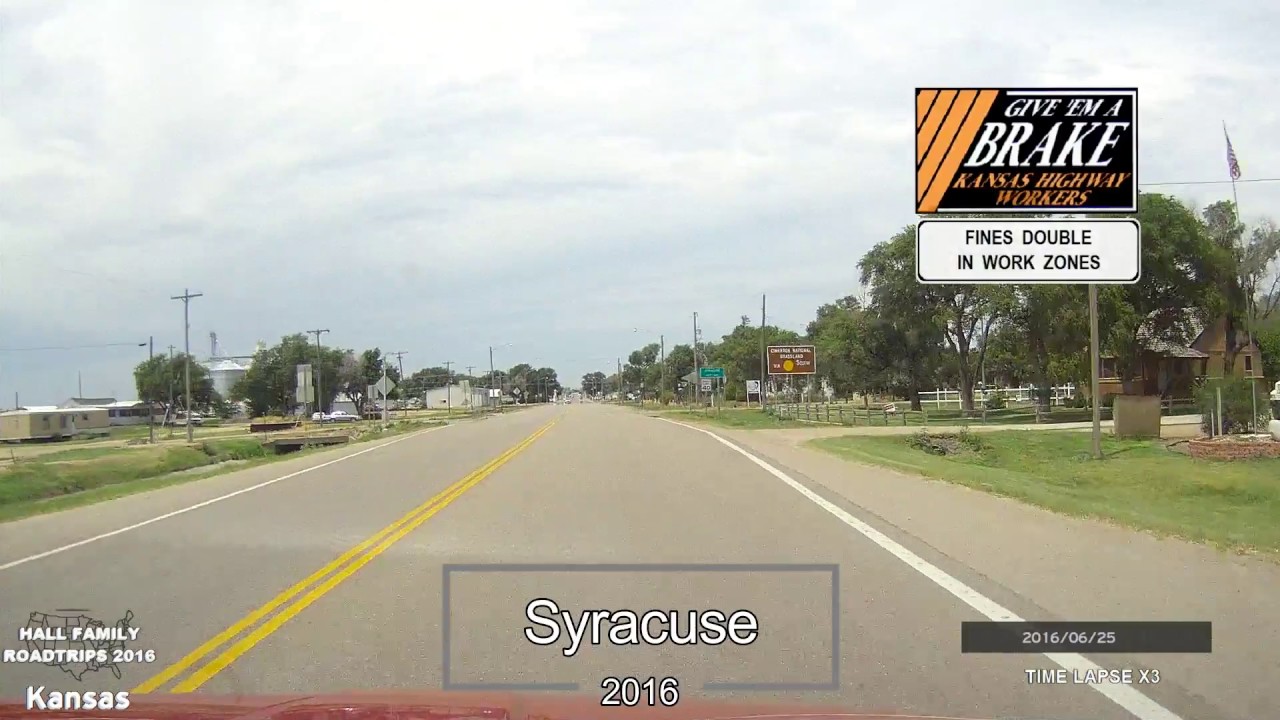 Kansas 2016 US 50 Lakin to Colorado Border - YouTube