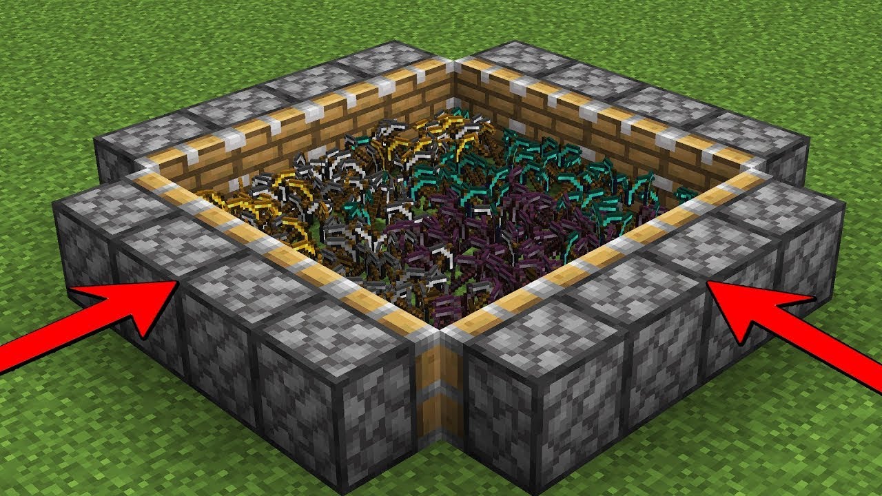 all pickaxes combined in minecraft - YouTube