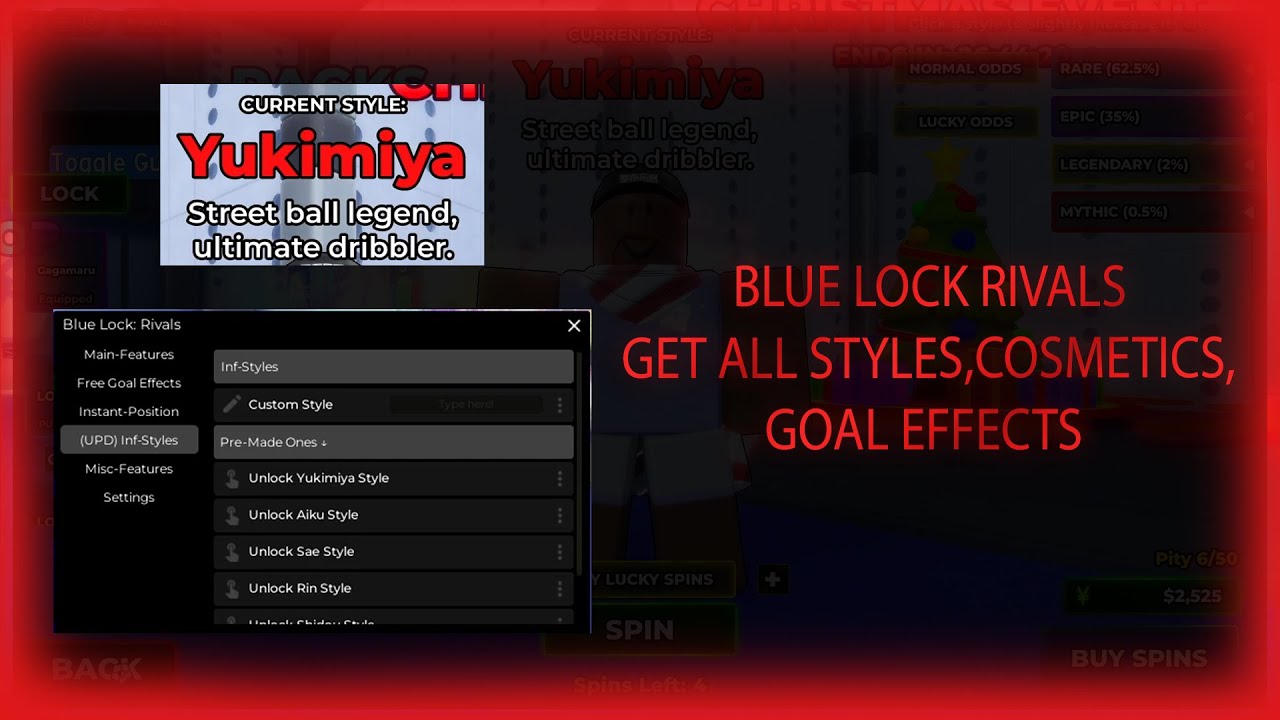 Roblox Blue Lock Rivals NOT VISUAL OP GET ALL STYLES, COSMETICS, GOAL ...