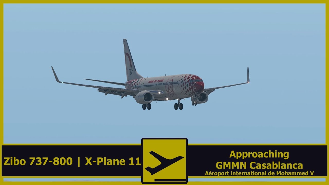 Approaching Casablanca [GMMN] | Royal Air Maroc AT571 | ZIBO 737-800 ...