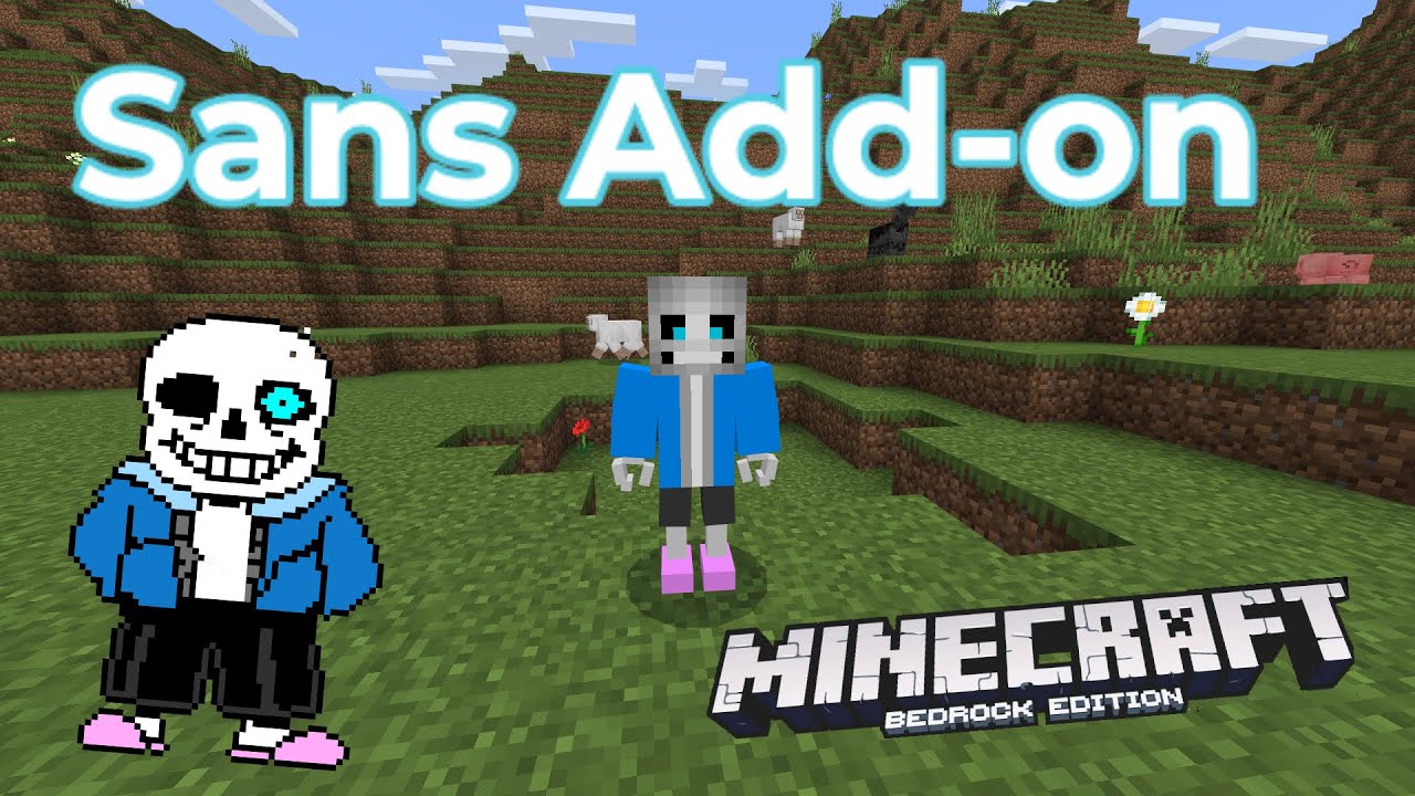 Sans Add-on (2) | Minecraft Bedrock Edition - YouTube